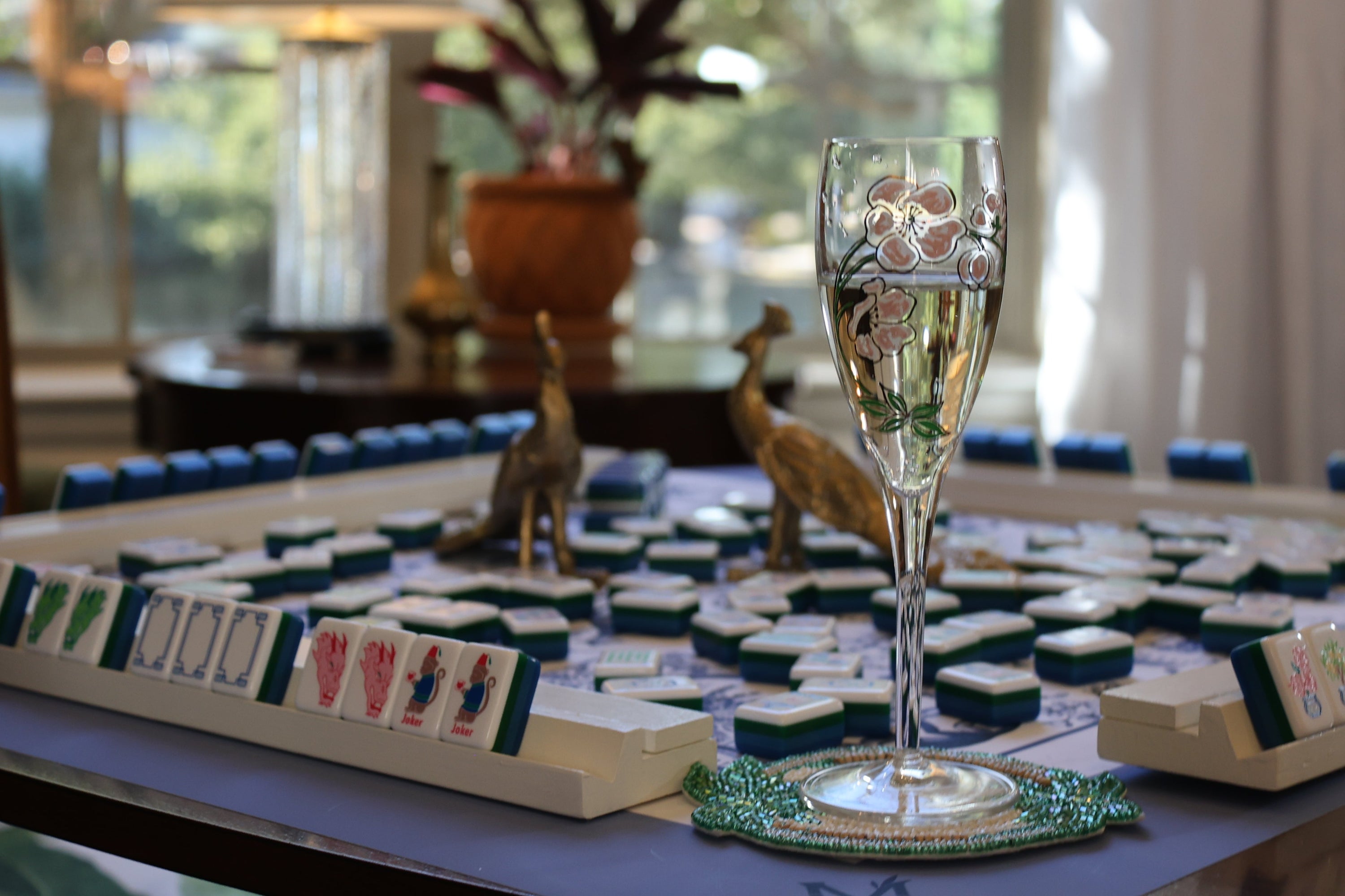 Hibiscus Mahjong Tiles | Spill the Tea Set
