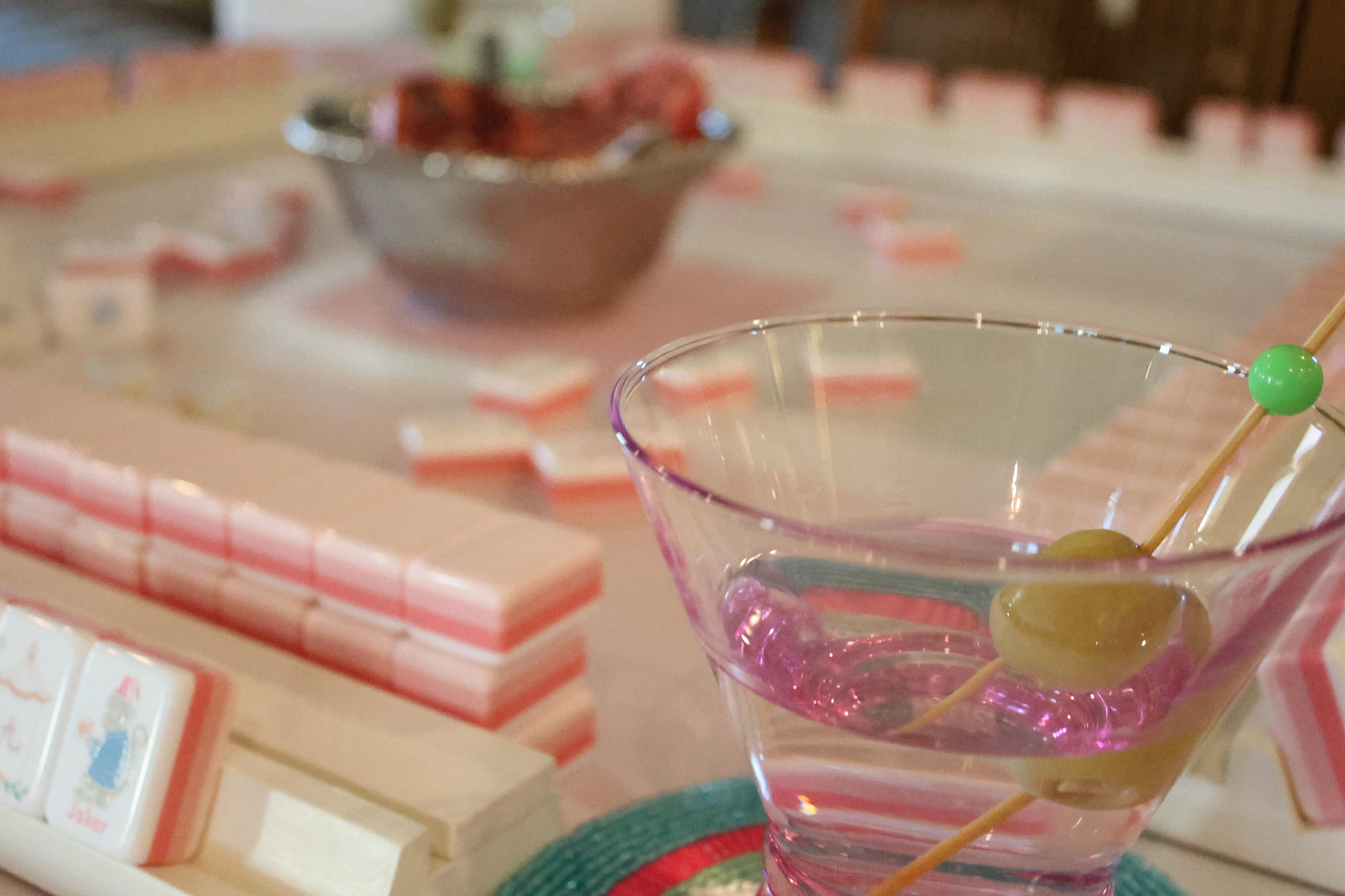 Hibiscus Mahjong Tiles | Spill the Tea Set